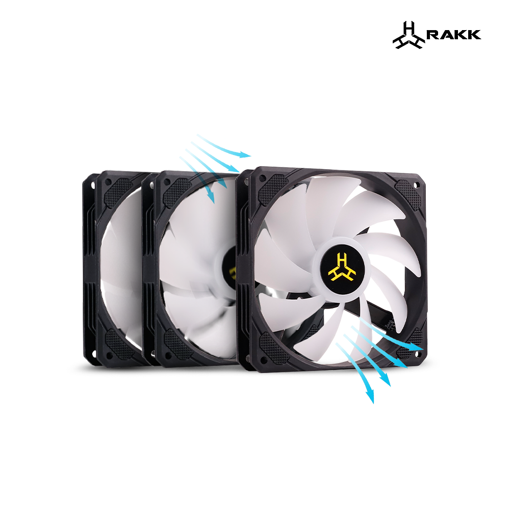 RAKK MARIS FLIP 120mm 3in1 Chassis Fan 4-pin ARGB / MARIS FLIP RV 120mm ...