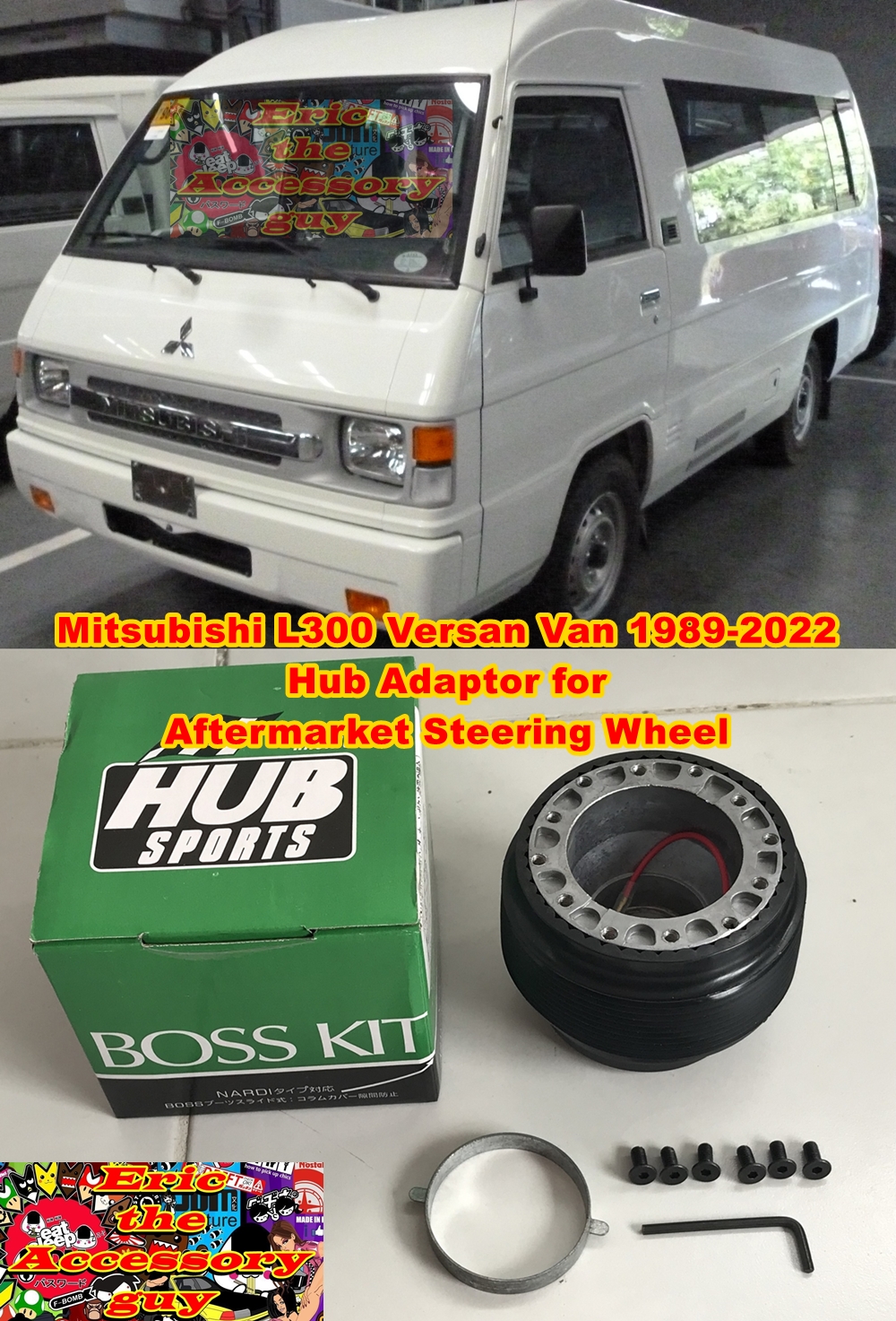 Mitsubishi L300 Versa Van Bosskit Hub Adaptor (1989-2022 models ...