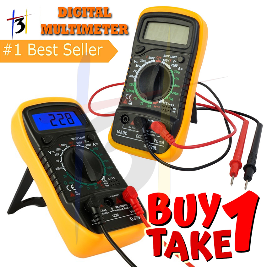 BUY 1 TAKE 1 XL830L Multifunctional LCD Digital Multimeter Voltmeter ...
