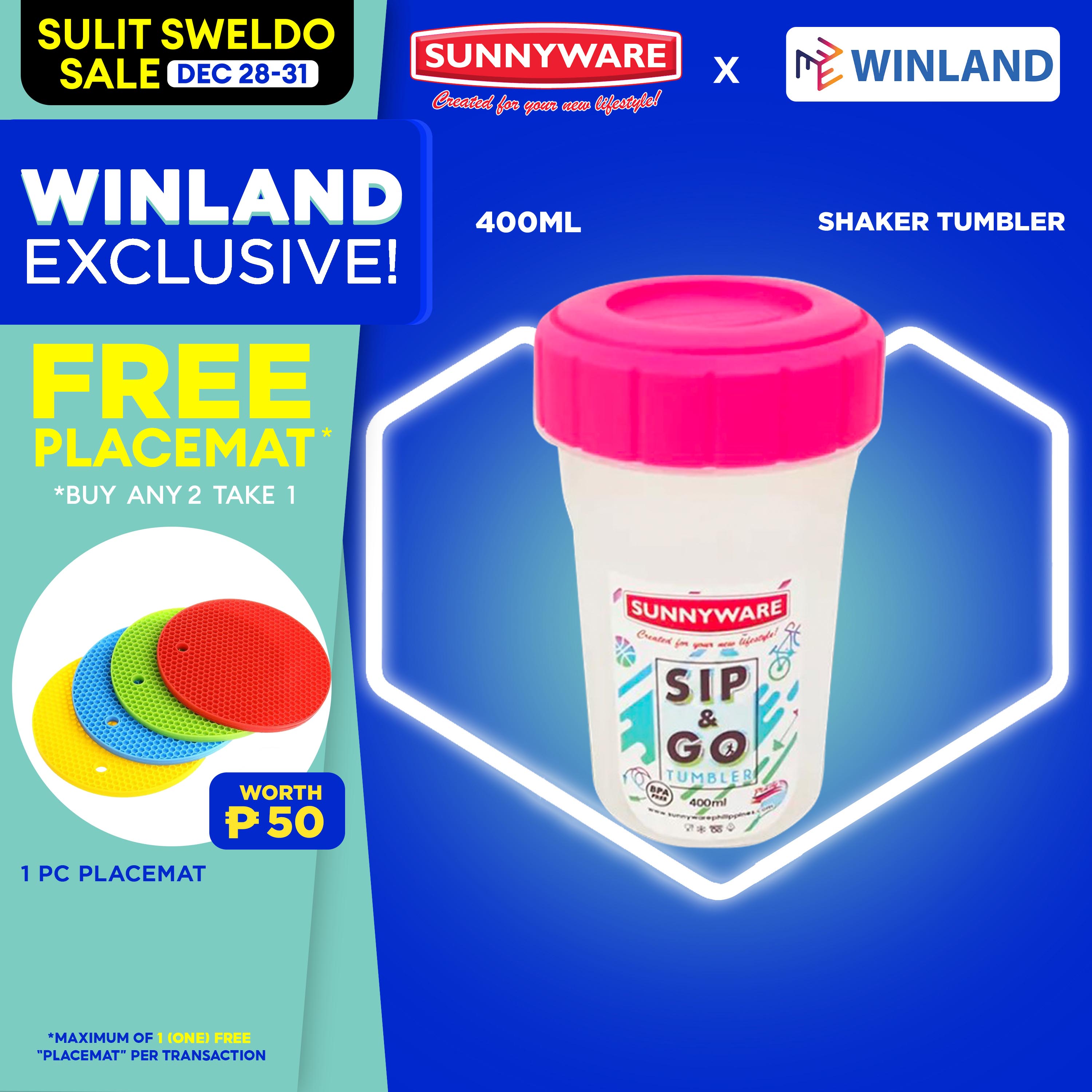 SUNNYWARE by Winland 400ml | 0.4Liters Washable and Reusable ...