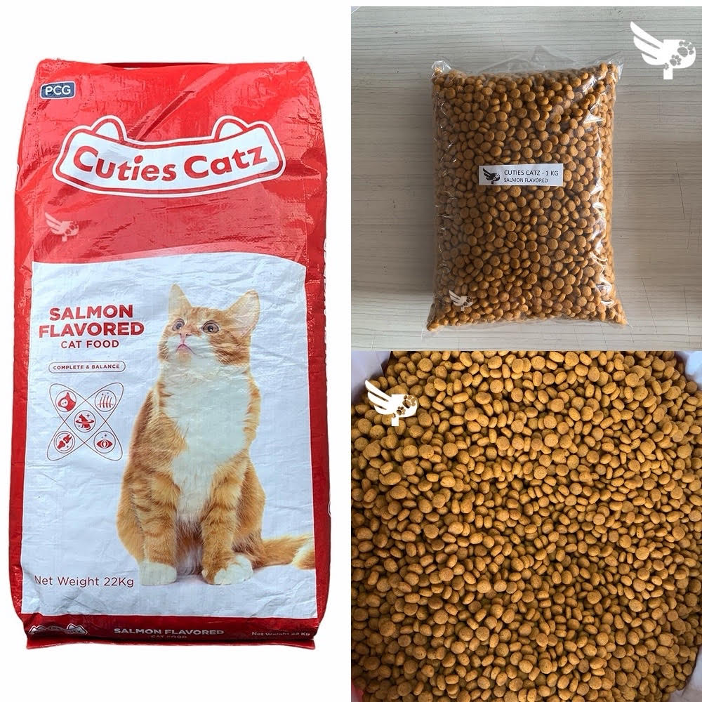 Cuties Catz Salmon Flavored 1kg Repacked Loose 1 Kilogram Dry Cat Cuties Catz Salmon Flavored 1kg Repacked Loose 1 Kilogram Dry Cat