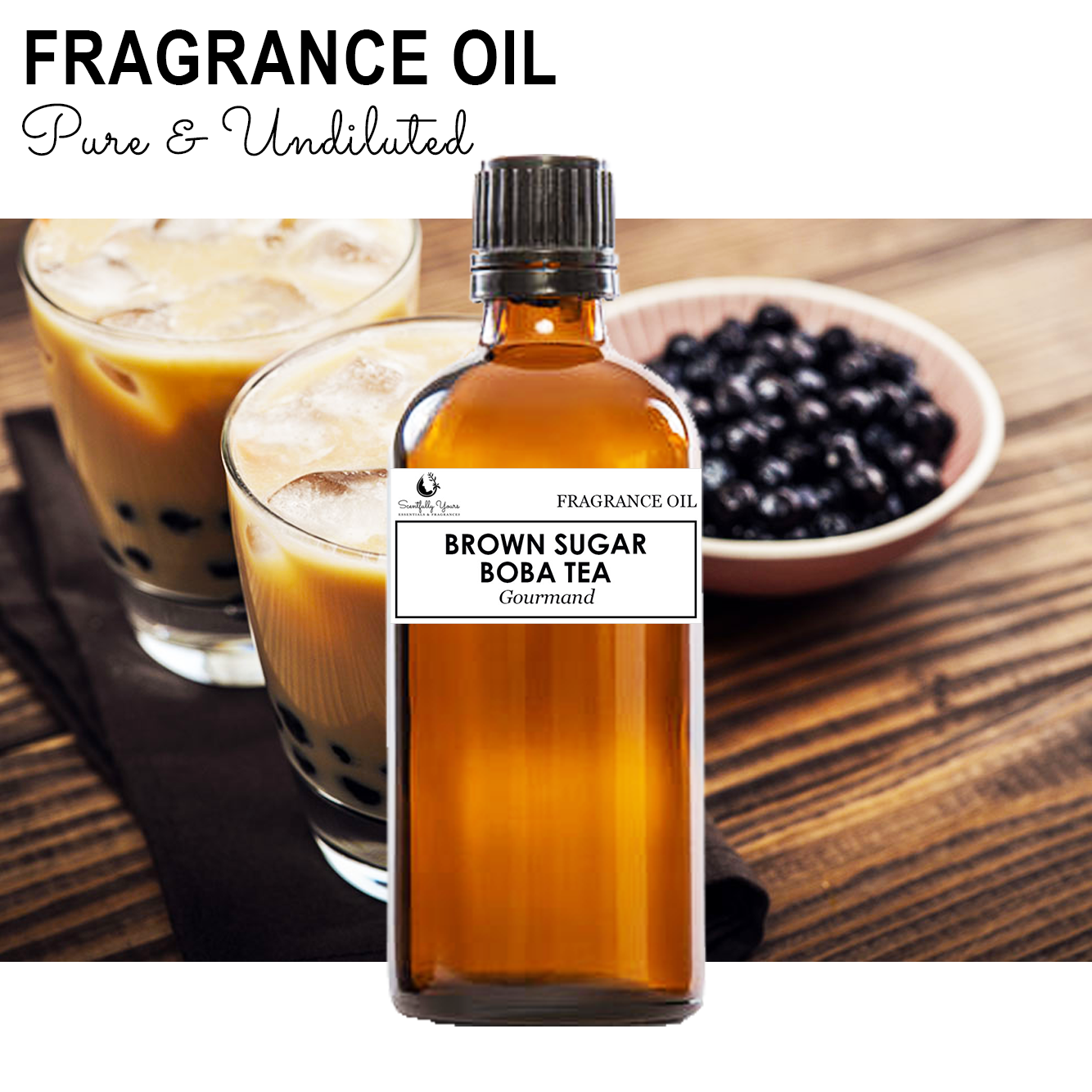 BROWN SUGAR & BOBA TEA - Gourmand Fragrance Oil (500ml - 1 Liter ...