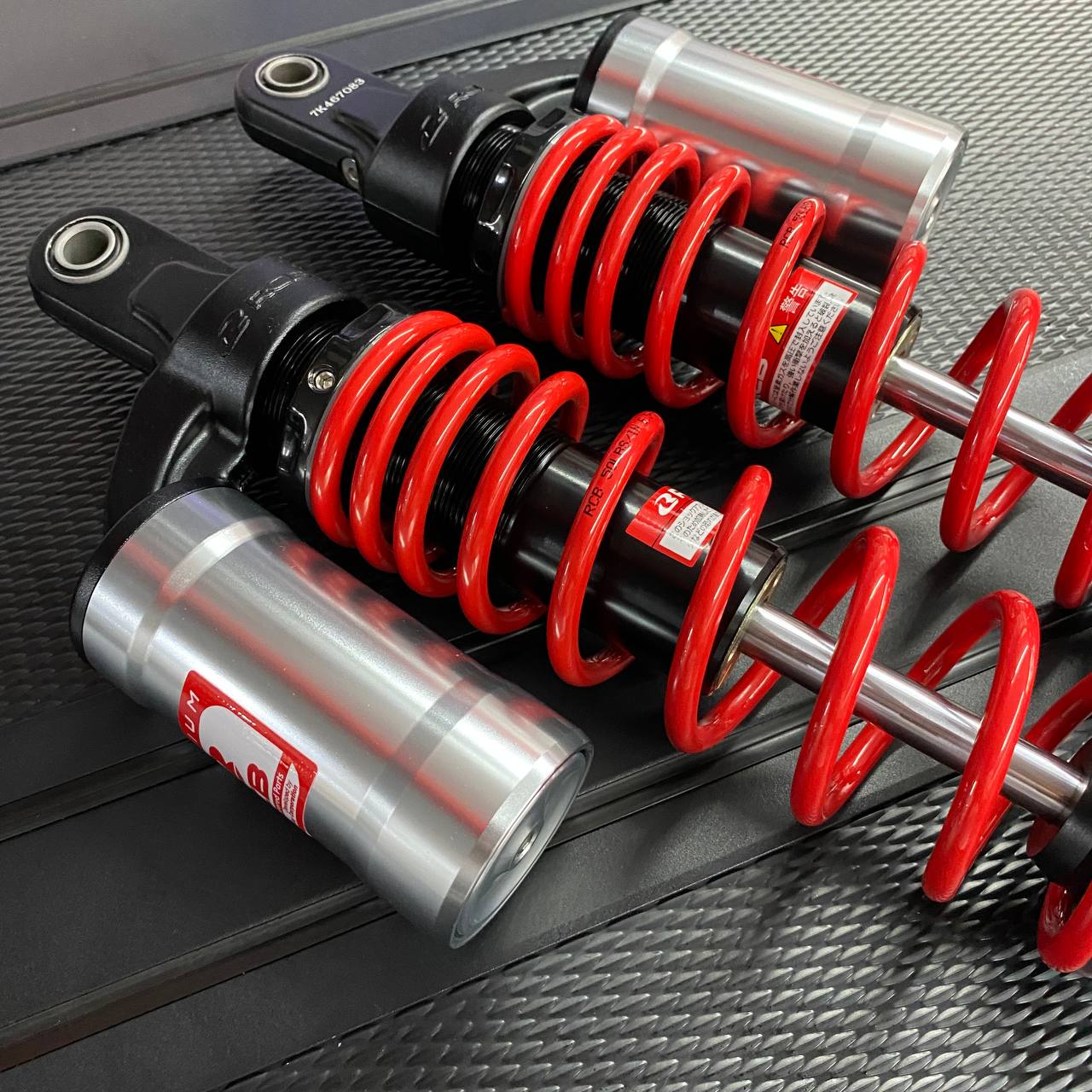 racing boy mb2 series dual shock absorber nmax v1 330mm red silver ...