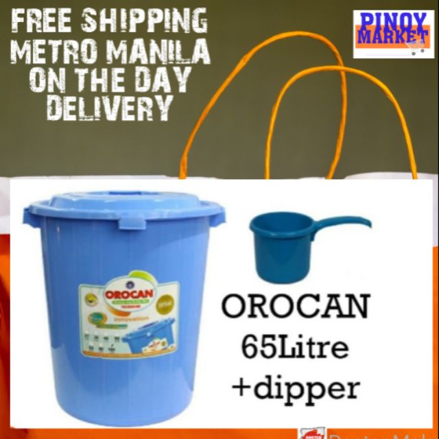 Orocan 65L drum with dipper free on the day delivery metromanila only ...