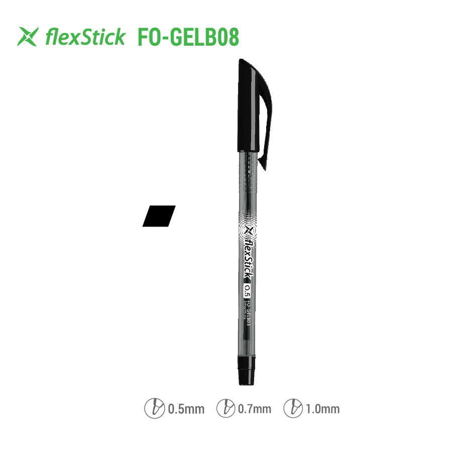 FlexOffice FlexStick FO-GELB08 - 6pcs/12pcs - Smooth Ink Pen - Red Blue ...