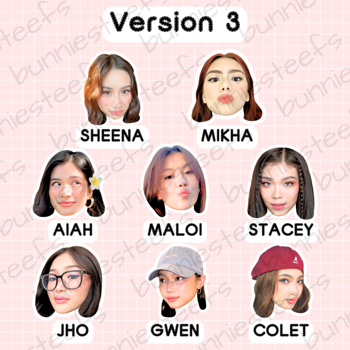 BINI Sticker - BINI Bubblehead Sticker - Waterproof - 1pc | Lazada PH