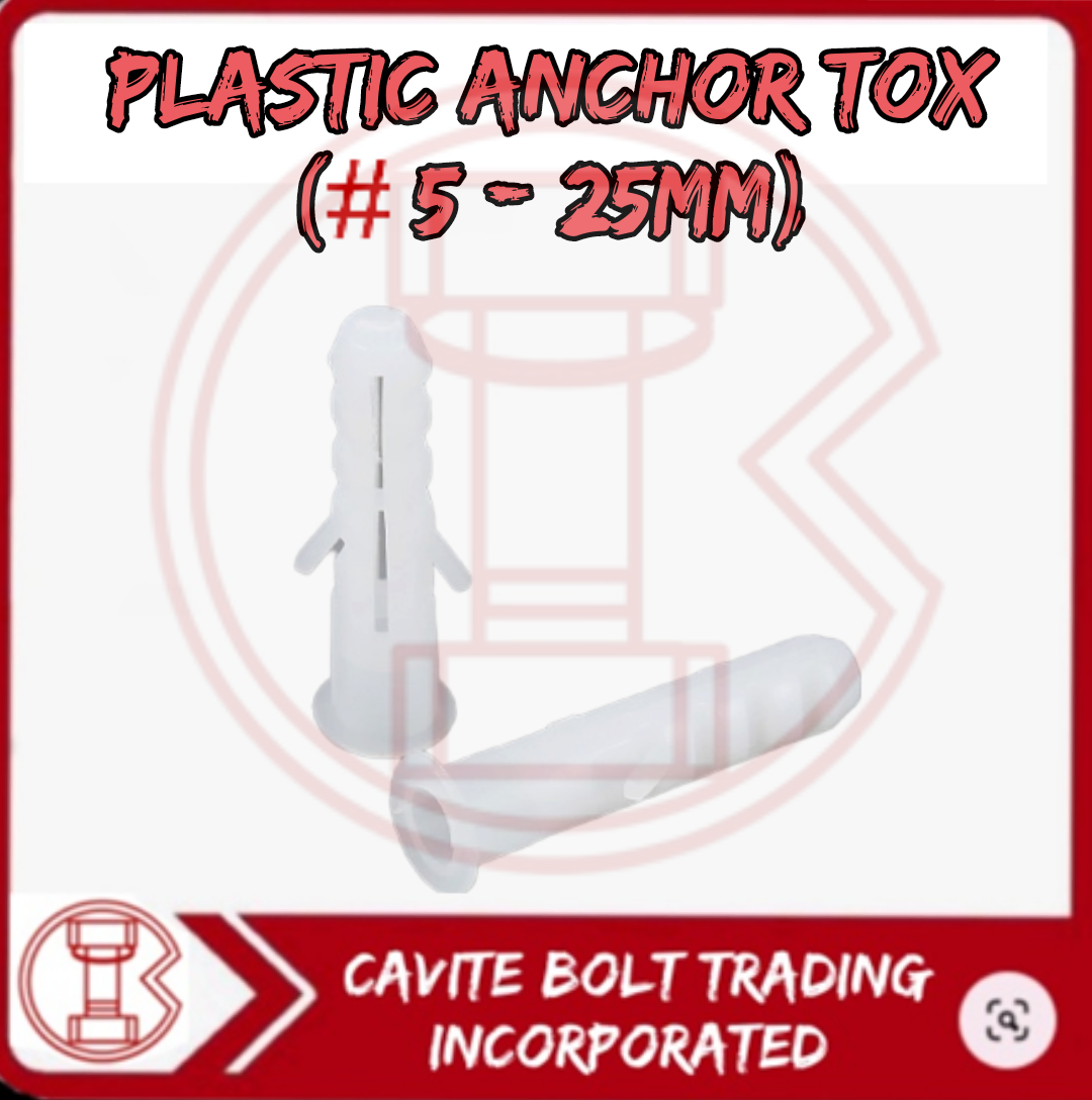 PLASTIC TOX (WHITE) #4,#5,#6,#8,#10 (100 PCS) | Lazada PH