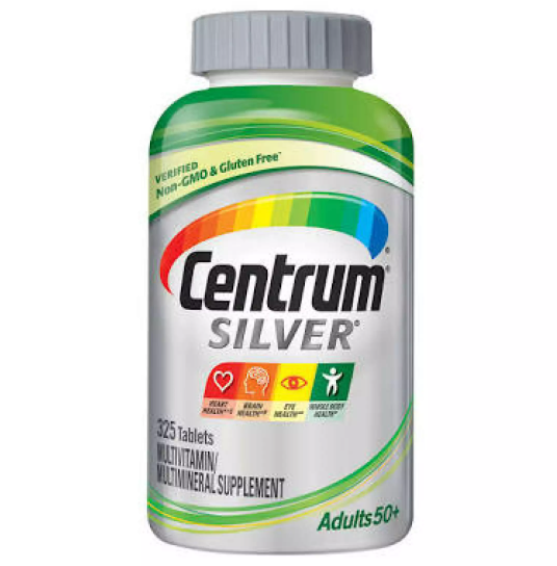 CENTRUM SILVER Adult 50+ Multivitamins 325tablets ( Free 1 sachet ...