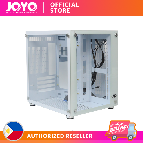 CVS KRONOS GAMING PC CASE W/ TEMPERED GLASS FRONT+SIDE/USB3/ WHITE (M ...