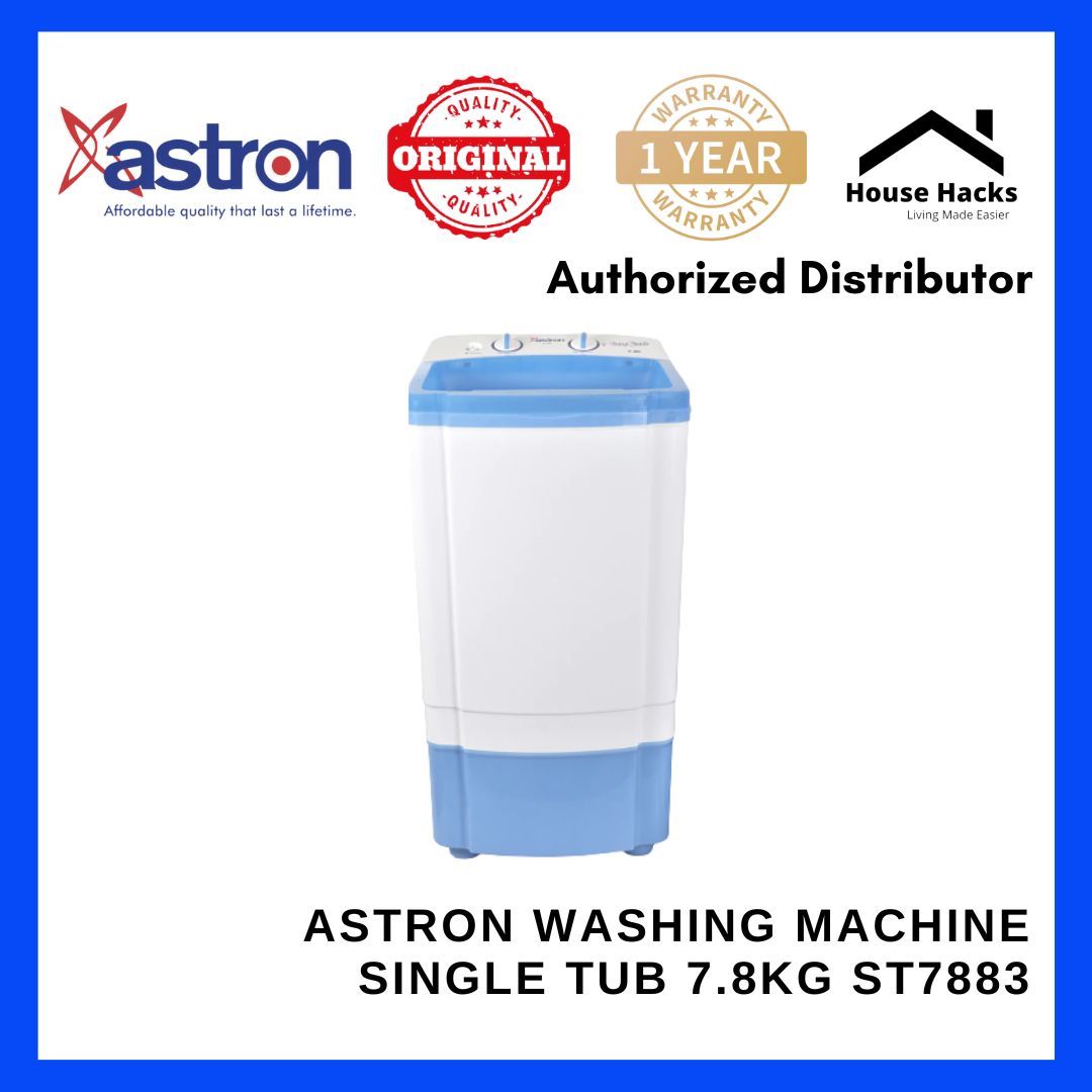 Astron Washing Machine Single Tub 7.8Kg ST7883 (House Hacks) | Lazada PH