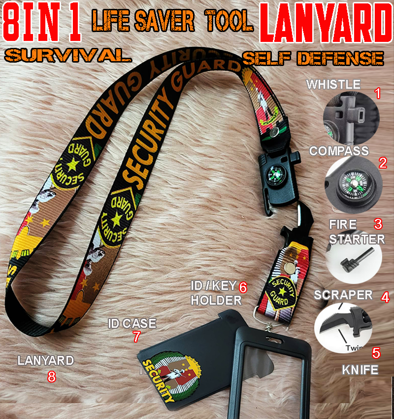 Security Guard Security Officer Lanyard Id Lace Id Holder Id Sling with ...