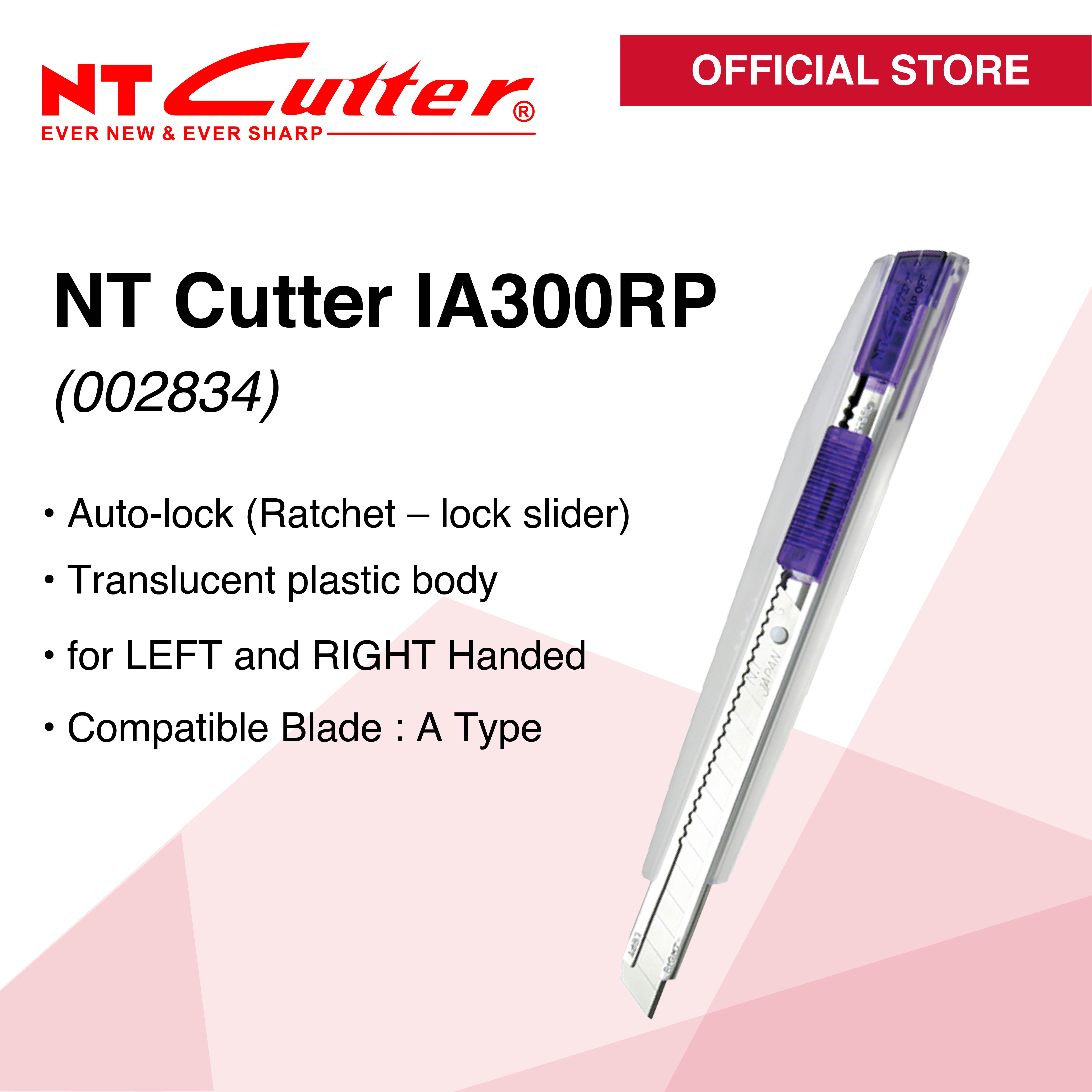 NT Cutter | Auto-lock, Ambidextrous | A Type Blade | Model # IA300RP ...