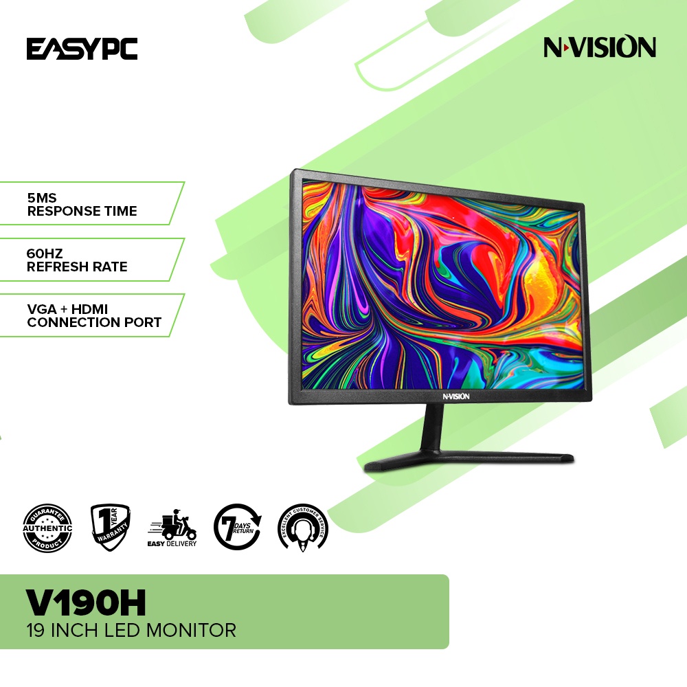 EasyPC | Nvision N190HD 19 N185HD 18.5 N200HD 20 V190H 19 inch LED ...