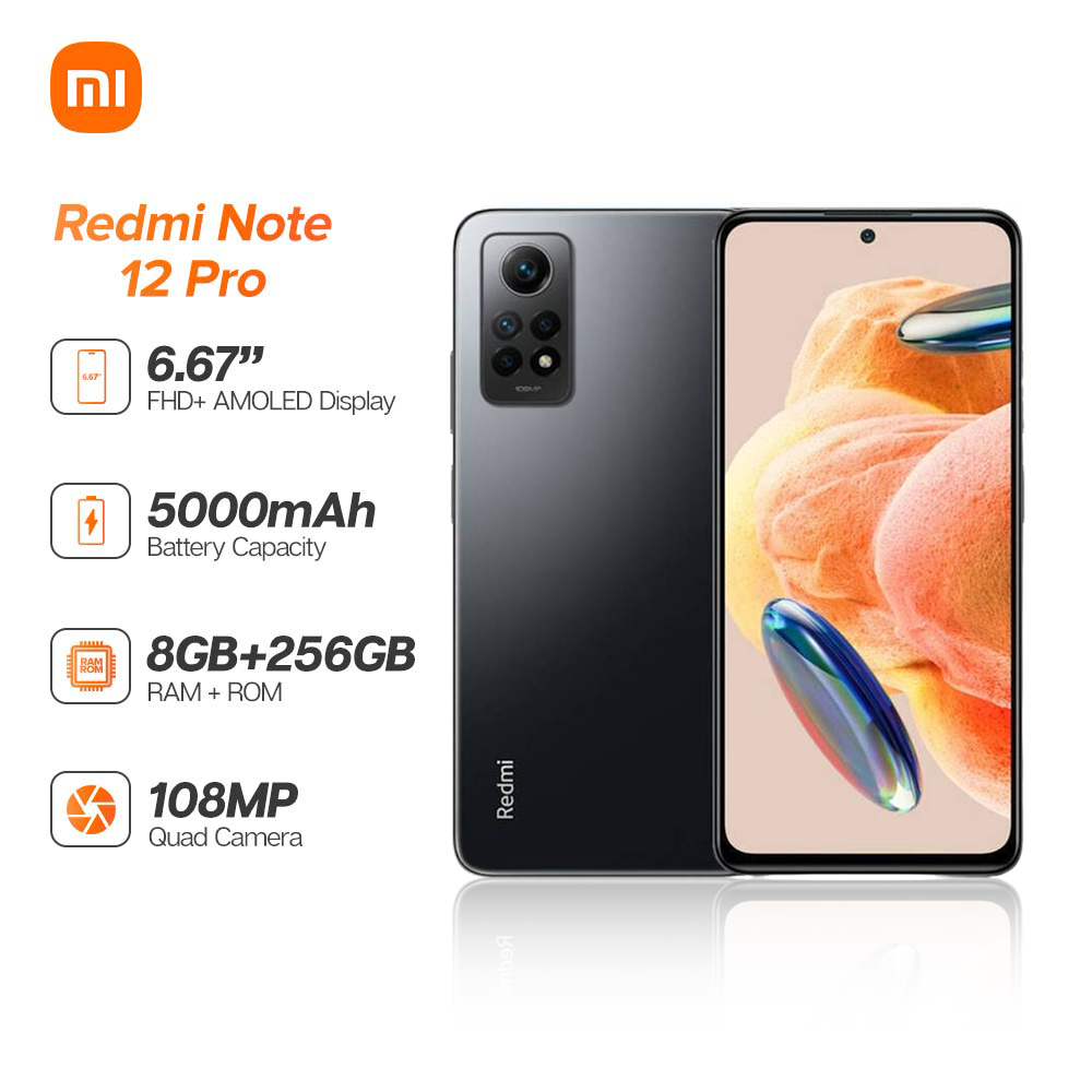 Xiaomi Redmi Note 12 Pro 8GB RAM 256GB ROM 6.67" AMOLED DotDisplay ...