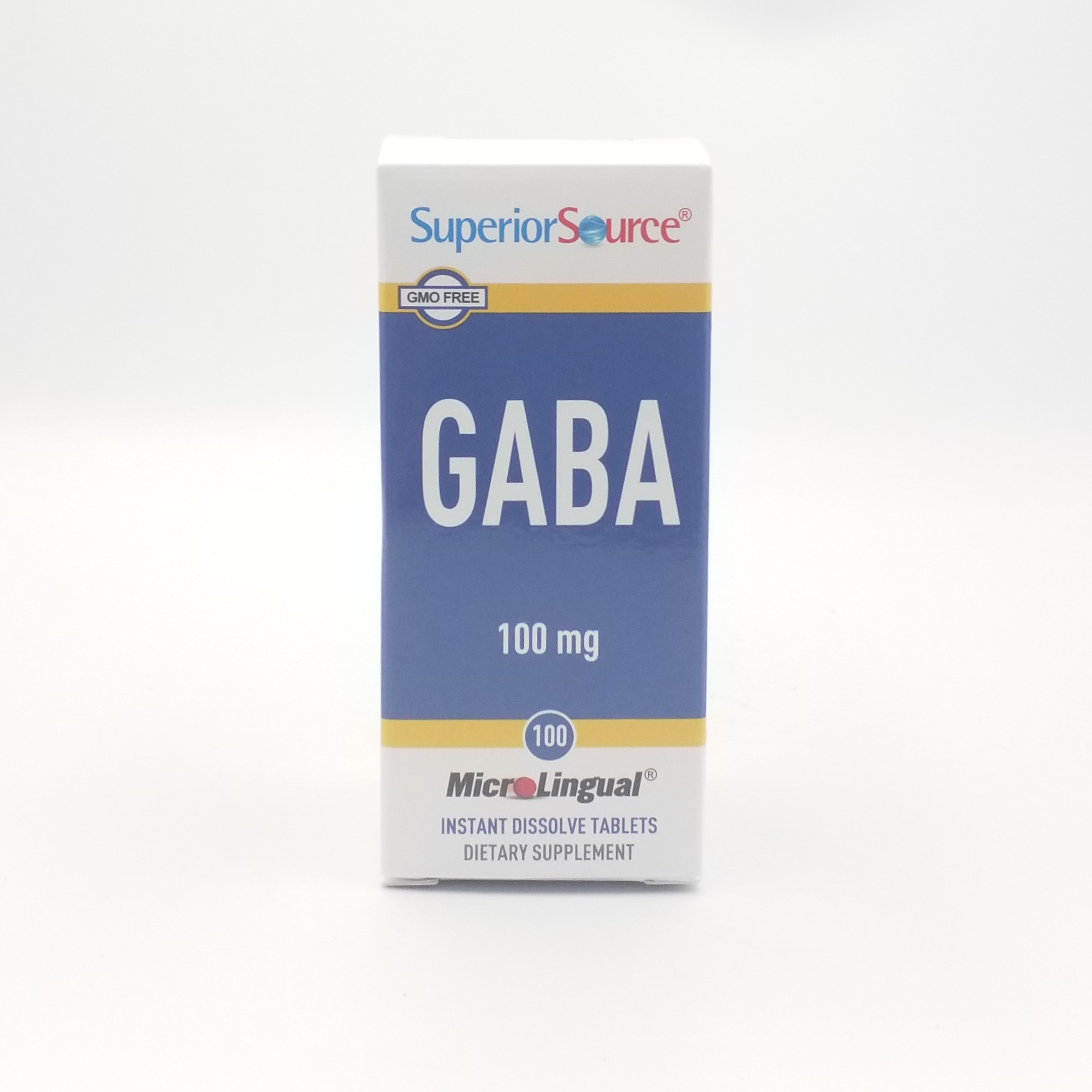 Superior Source GABA 100 mg 100 MicroLingual Instant Dissolve Tablets ...