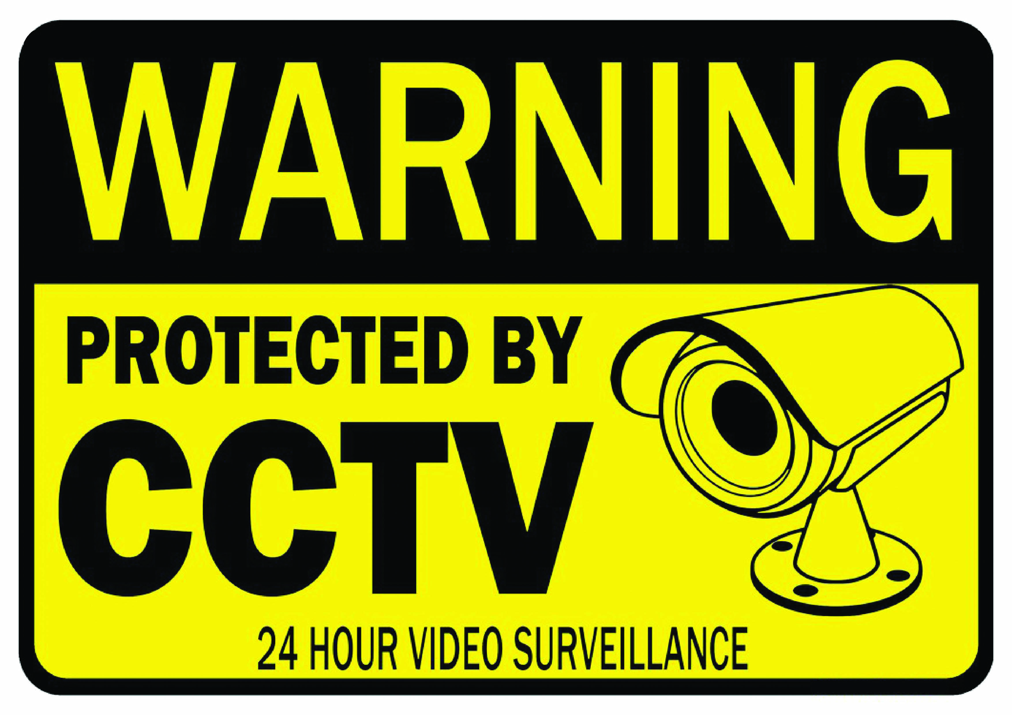 CCTV warning Signage laminated A4 size | Lazada PH