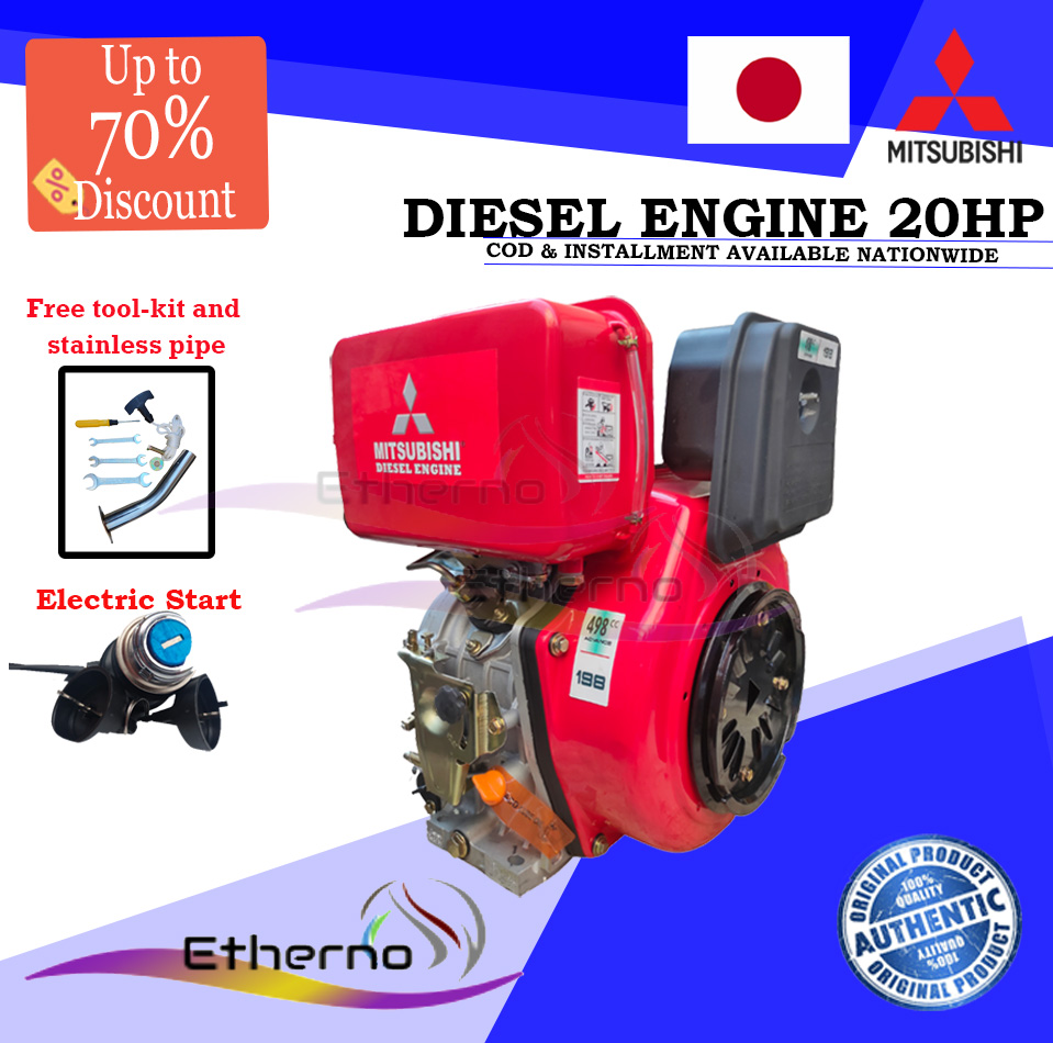 Mitsubishi Diesel Engine 10 HP 186F Highspeed Lowspeed Electric And ...