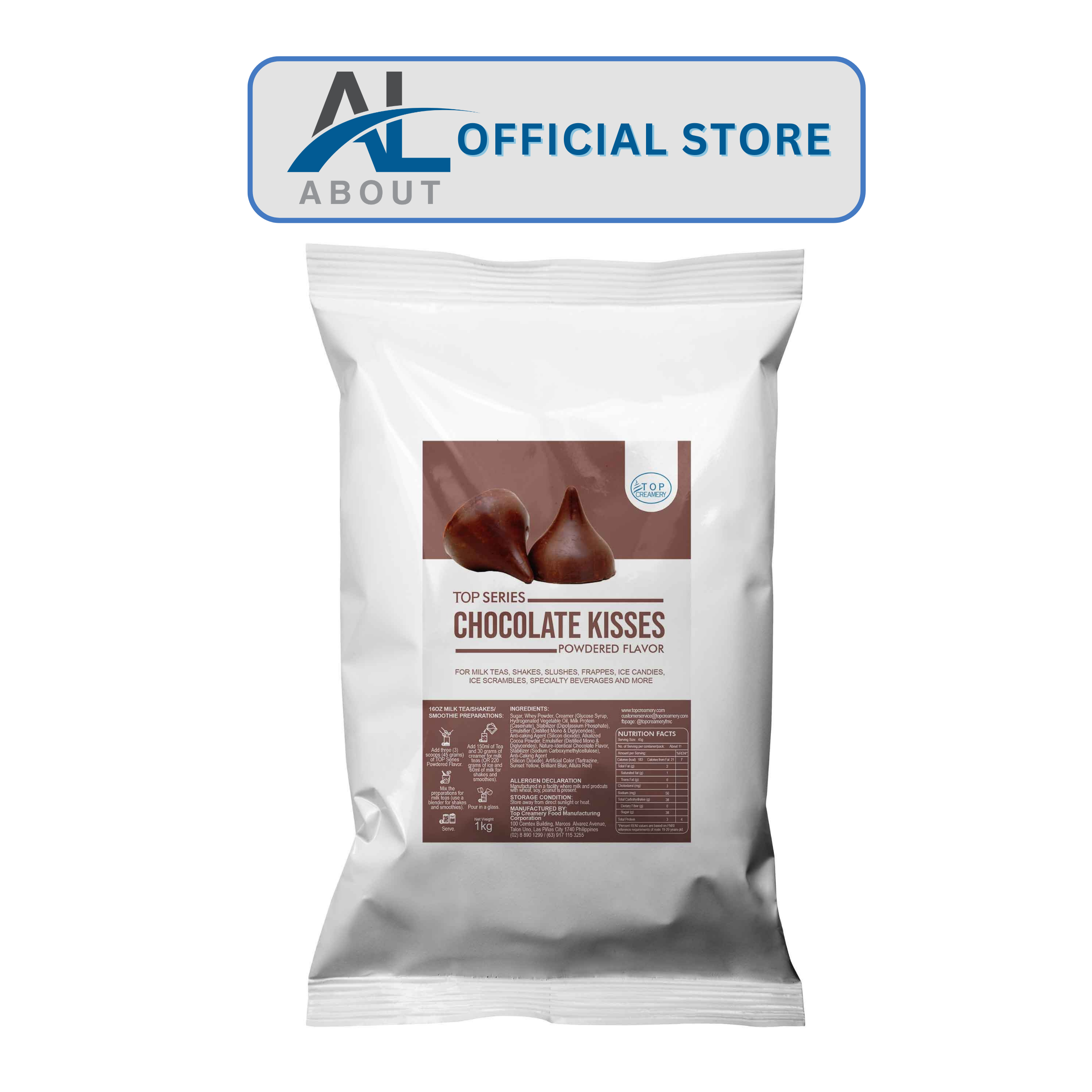 TOP CREAMERY MILK CHOCOLATE WITH CHOCO CHIPS FLAVORED POWDER 1kg ...