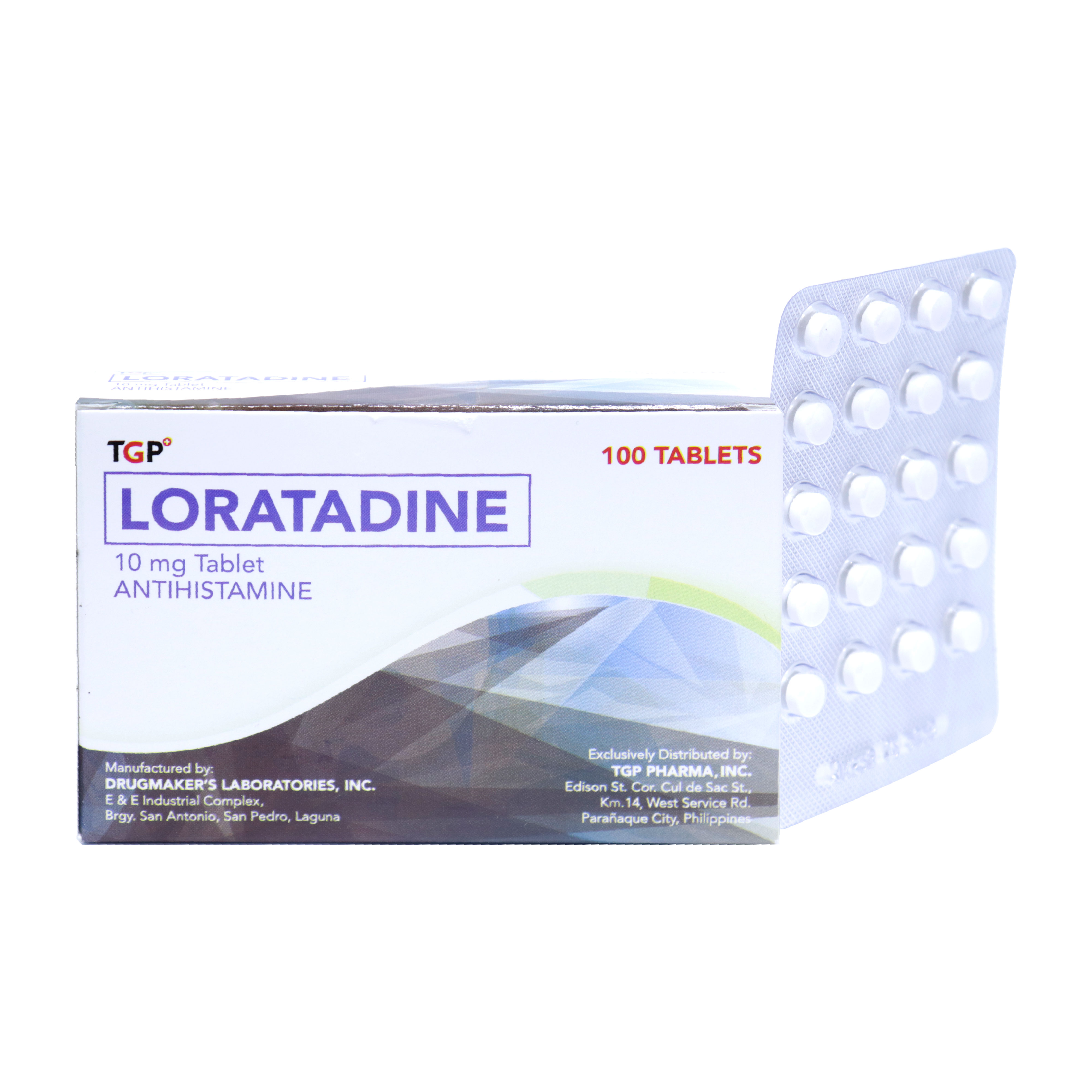 1 BOX TGP Loratadine Antihisthamine 10mg 100 tablets for allergy relief ...