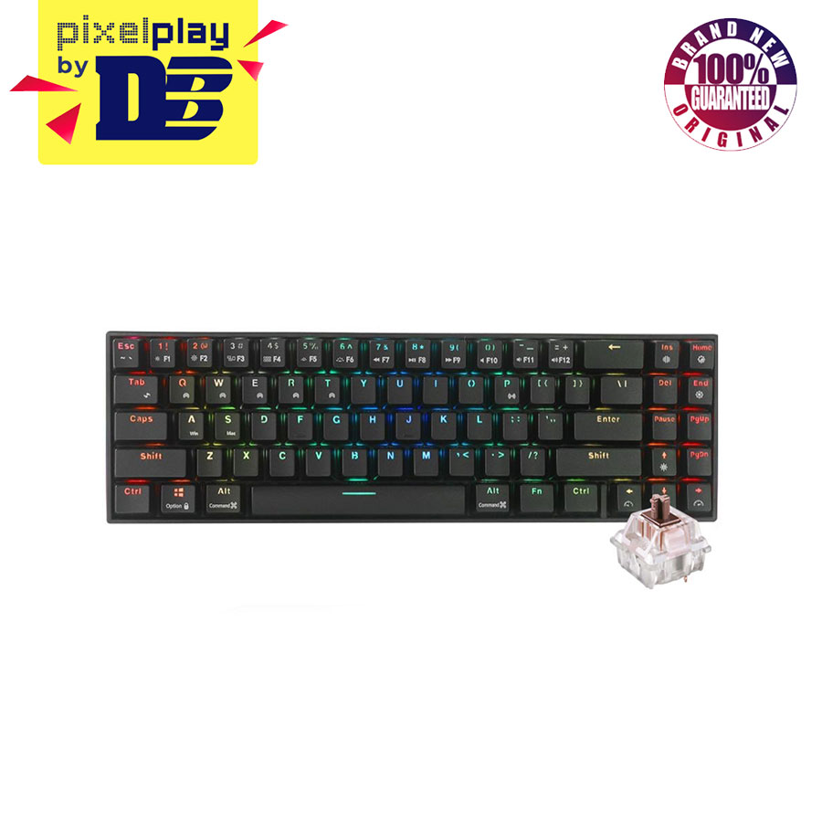 ROYAL KLUDGE RK71 Tri-Mode RGB 71 Keys Hot Swappable Mechanical ...