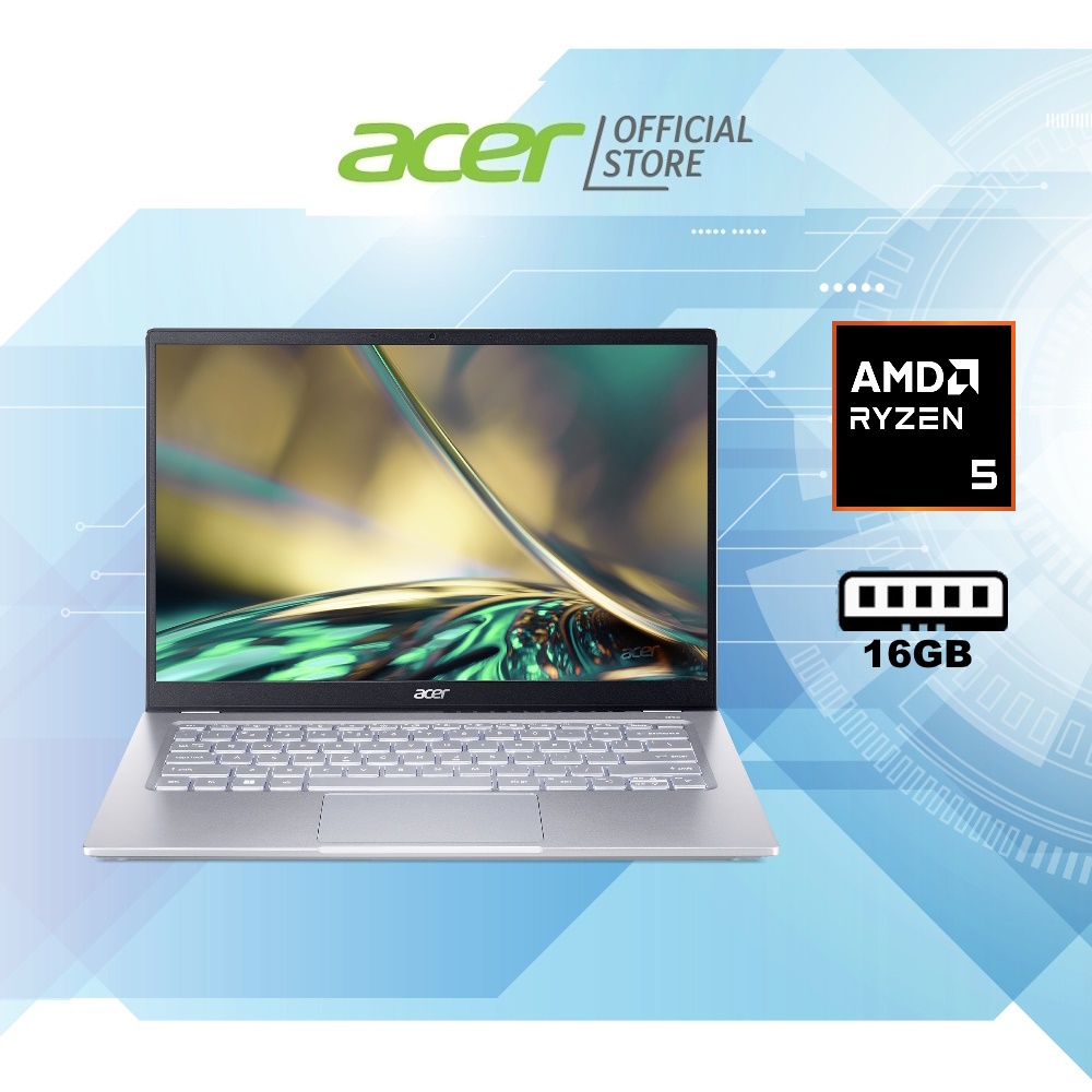 Acer Swift Go 14 AMD | SFG14-41-R5AL 14-Inch FHD IPS Thin & Light Laptop | AMD Ryzen 5 7530U ...