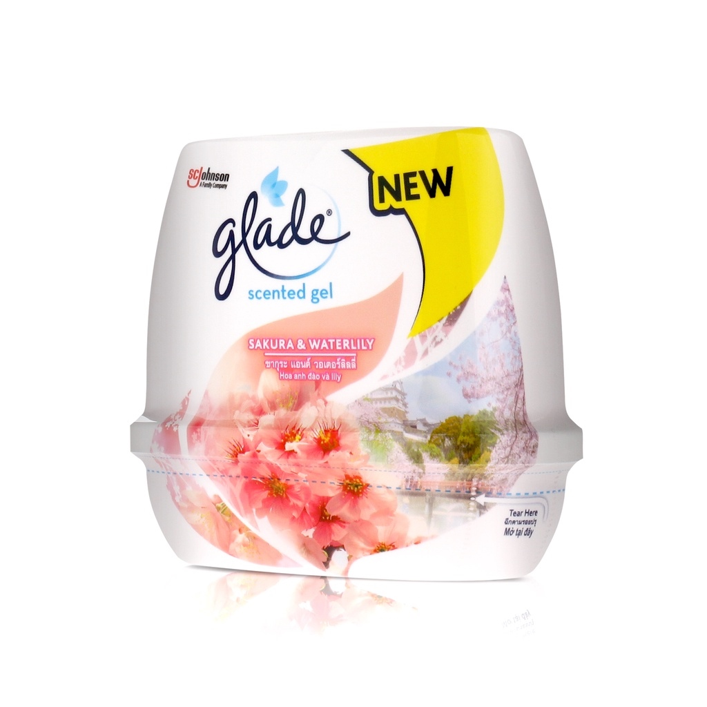 Glade Scented Gel - Sakura Waterlily Twin (180g x 2) Home aromatherapy ...