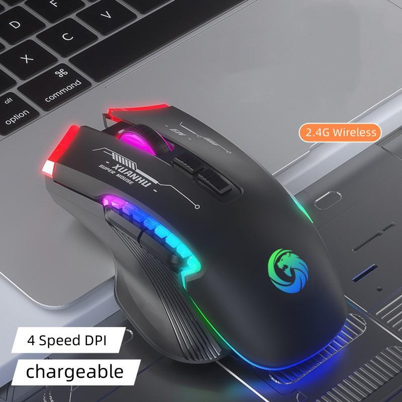 Rechargeable Bluetooth Wireless Mouse Mecha Design Photoelectric E ...