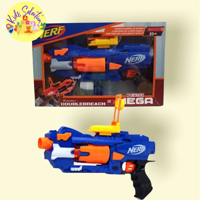Nerf Doublebreach N-Strike Mega Double-Barrel Blasting Nerf Electric ...