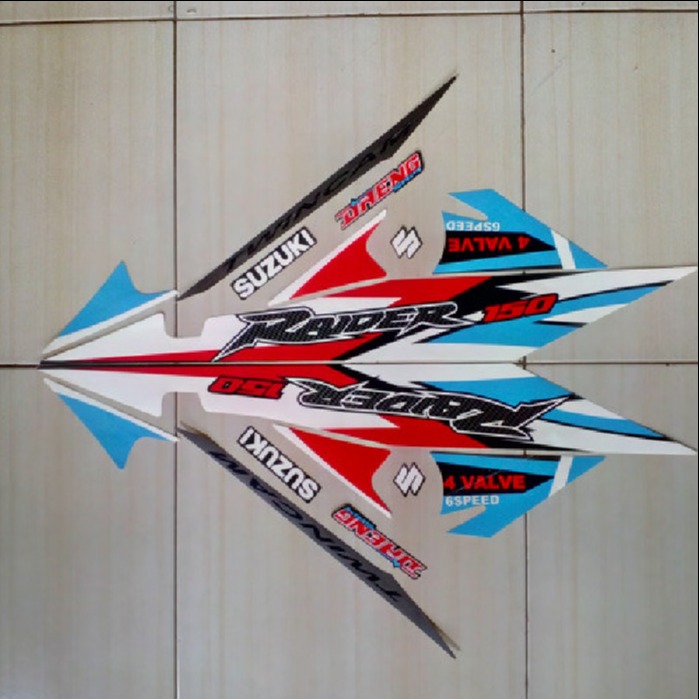 RAIDER 150 1st Generation L. BLUE Stock Decal/Sticker | Lazada PH