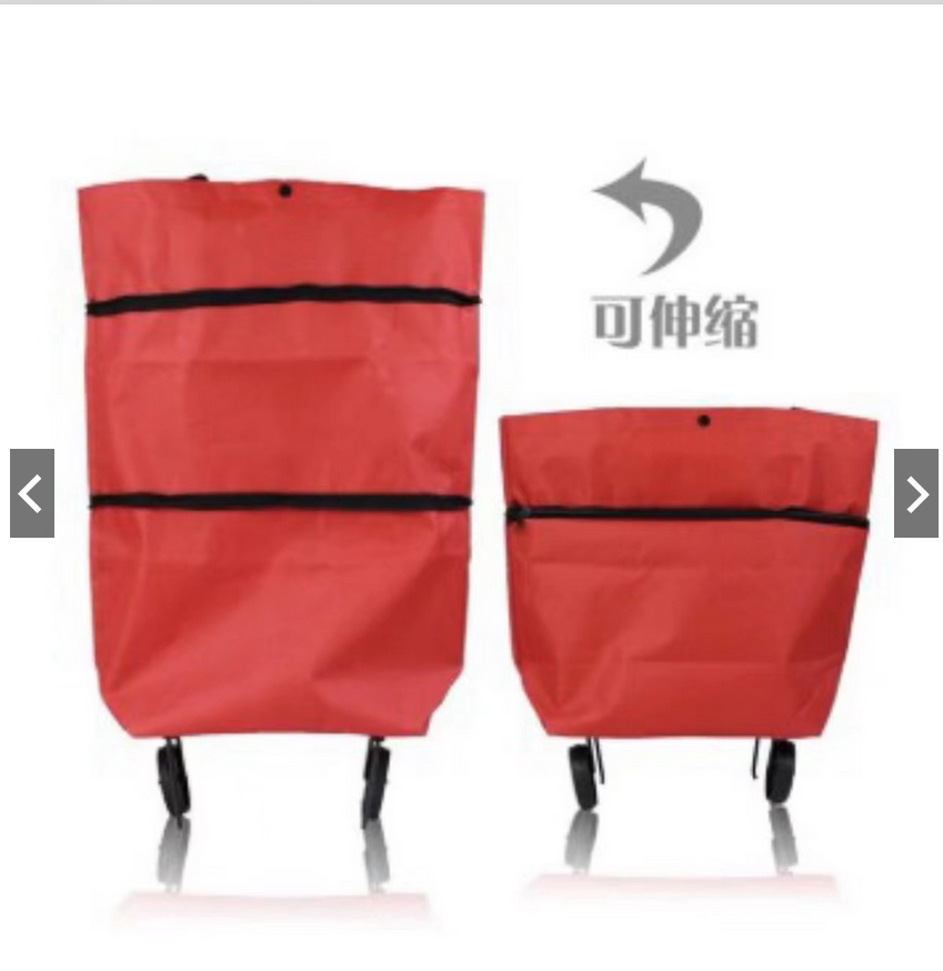 Foldable Market Trolley Bag with Wheels,Tranform Tote Bag to Shopping ...