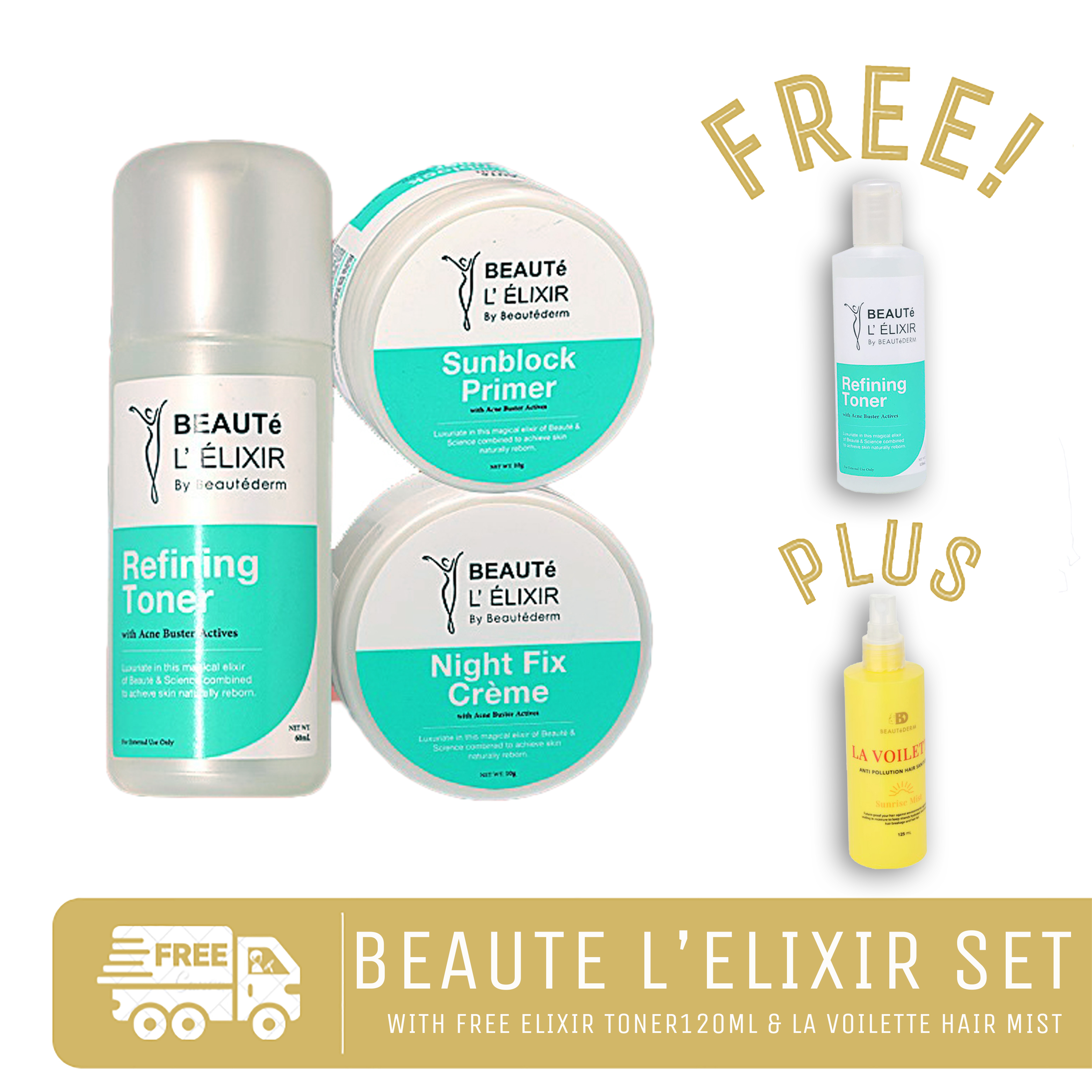 *PROMO* Beautederm BEAUTé L' Elixir Set With Acne Buster Actives With ...