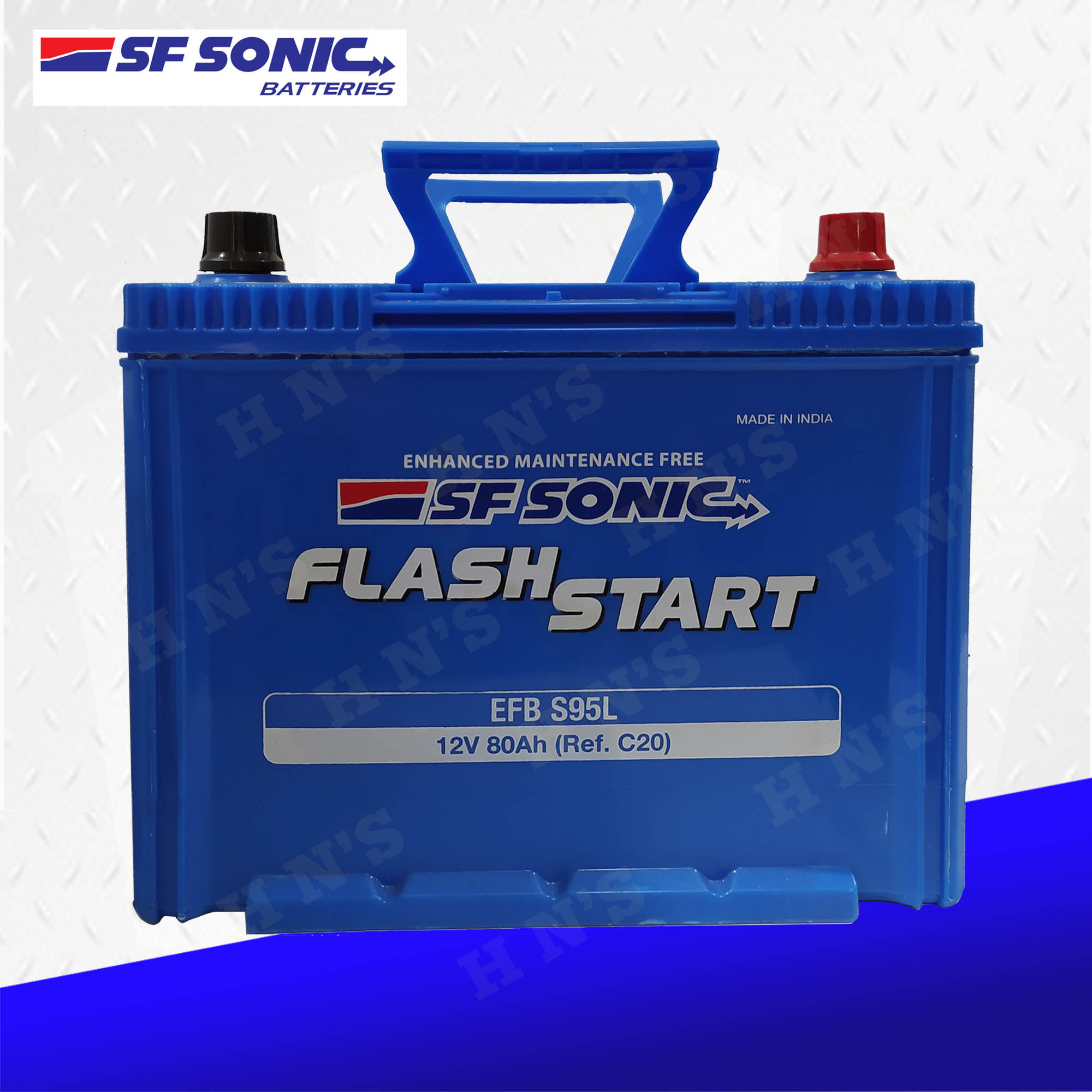 SF Sonic Flash Start EFB S95L 2SMF D26L Maintenance Free Car Battery ...