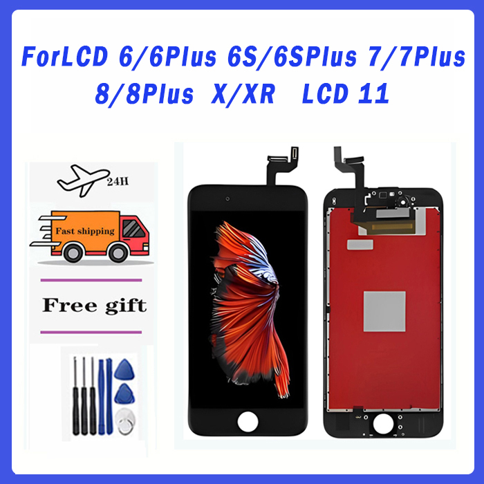 Phone 6, 6plus, 6s, 6s plus, 7,7 plus, 8,8 plus X XR 11 LCD display ...