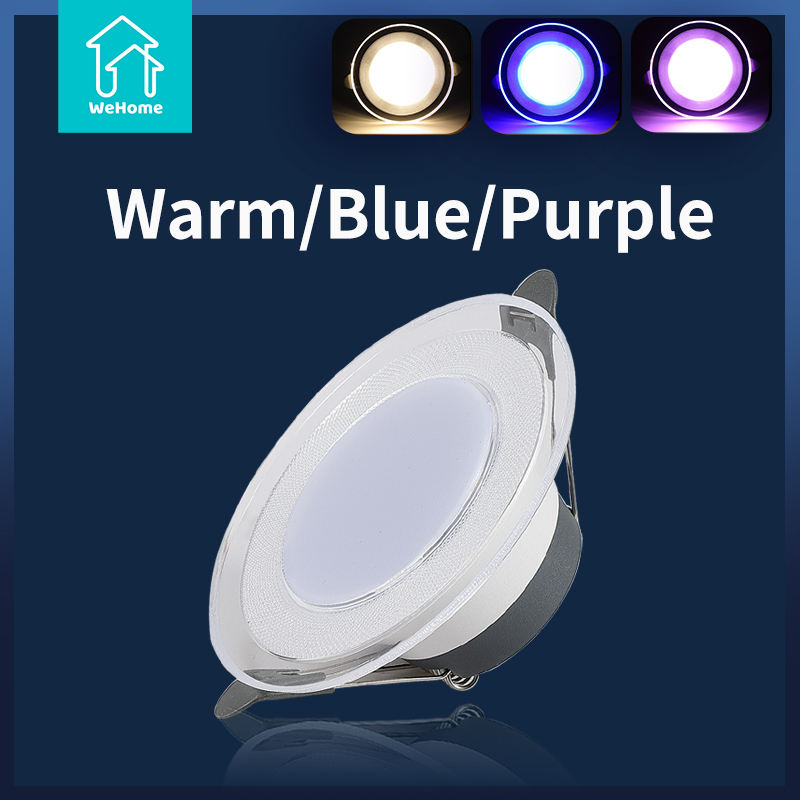 WeHome Tri color LED Pin light for Ceiling Downlight Ultra-Thin 3 ...