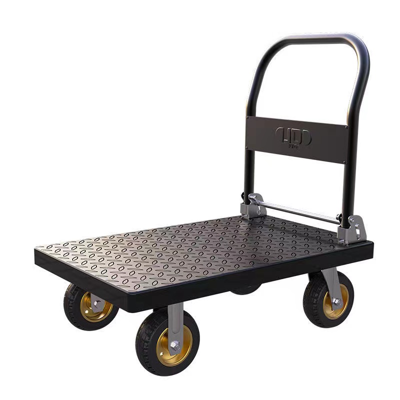 [HOT]Trolley Portable Handling Household Trailer Flat 500KG/1000KG Hand ...