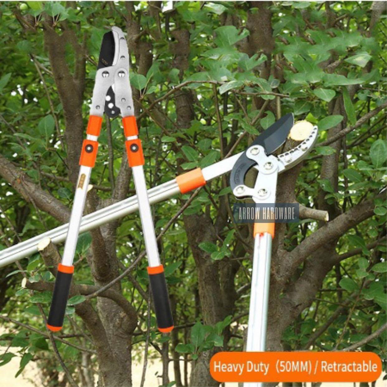 Extendable Loppers with Compound Action, Pruning scissors, Long Handle ...