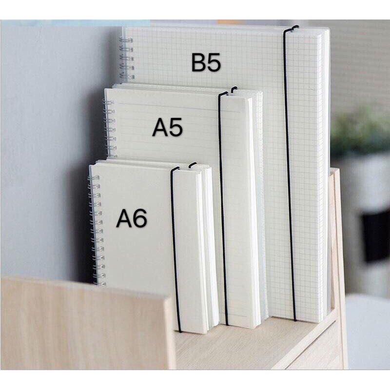 A6 Dotted / Grid / Blank / Lined Notebook with Garter | Lazada PH