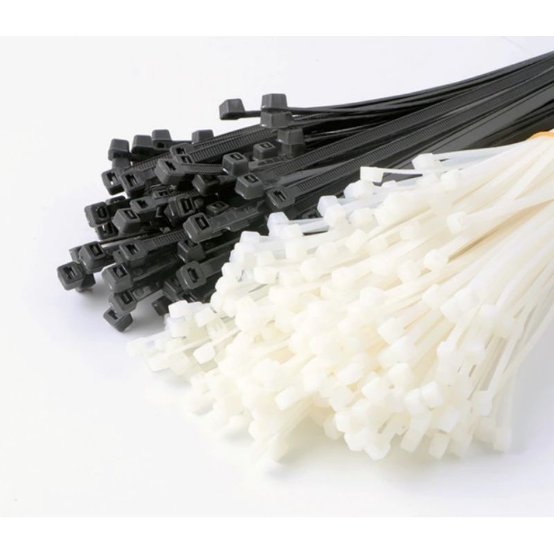 ADJUSTABLE ZIP TIE CABLE TIES NYLON BLACK WHITE LOCK | Lazada PH