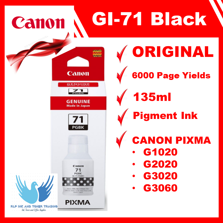 Canon GI-71 Black Original Pigment Ink | Lazada PH