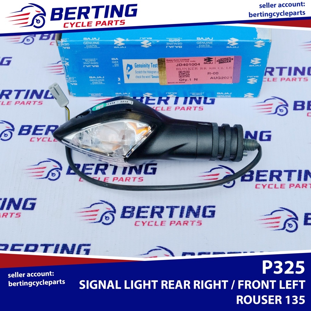 SIGNAL LIGHT ASSEMBLY WITH FLANGED NUT Rouser 135 Genuine JD401003 ...