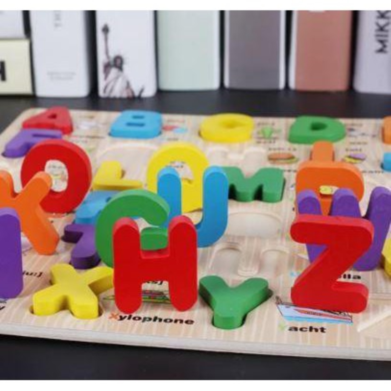 Genuine Import TFL 3D ABC Alphabet Word Matching Letters Wood Peg ...