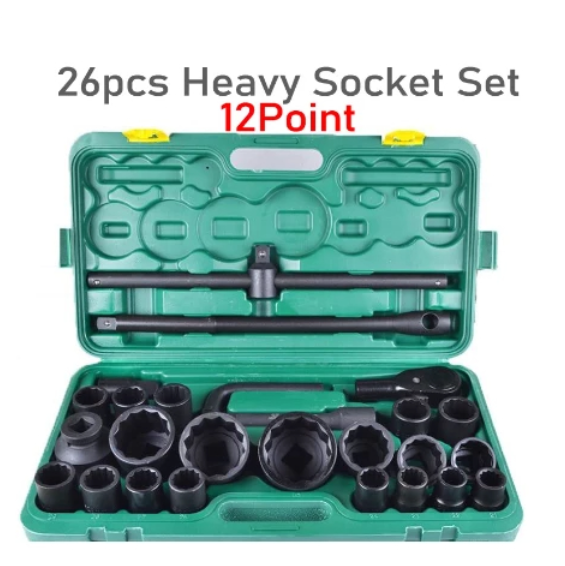 【Ready stock】Drive impact socket kit, 3/4"-1" Driver Deep Impact Socket ...