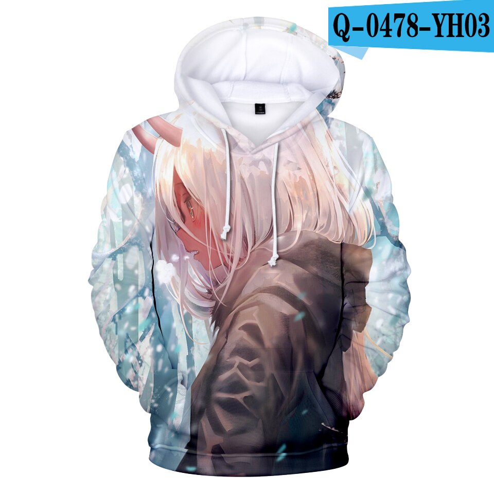 2021 New DARLING In The FRANXX Hoodies Anime Zero Two Hoodie 3D ...