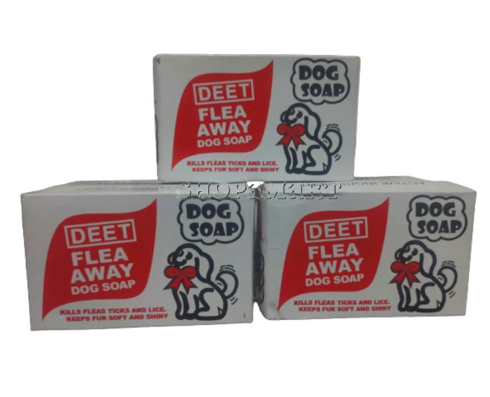 Deet Flea Away Dog Soap Kills Fleas, Ticks and Lice, Keeps Fur Soft and ...