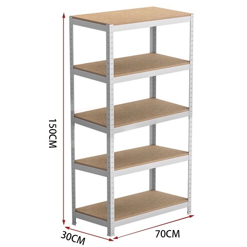 【Meag LH】Multipurpose 5/4/3 Steel Shelves Bookshelves Metal/Wood ...