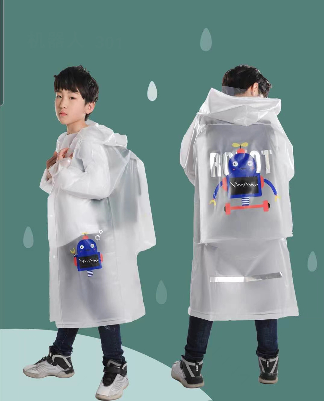 Raincoat For Kids Girls Raincoat For Kids Children's Backpack Raincoat ...
