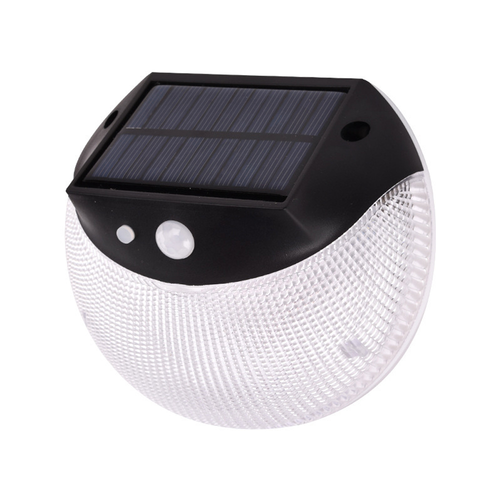 Solar Deck Lighting Round Wall Lights Outdoor Wireless Solar Induction ...