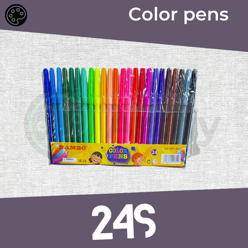 Rambo Color Pens 6s 8s 12s 24s Colored Pens fineliner pen | Lazada PH