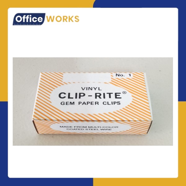 Clip-rite vinyl Gem Paper Clips 100pcs. / Clip-rite Jumbo Paper Clip Sold by 5 box | Lazada PH