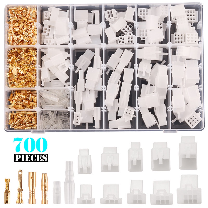 5set 2.8mm 2/3/4/6/9Pin Motorcycle Automotive Electrical Wire Terminal ...